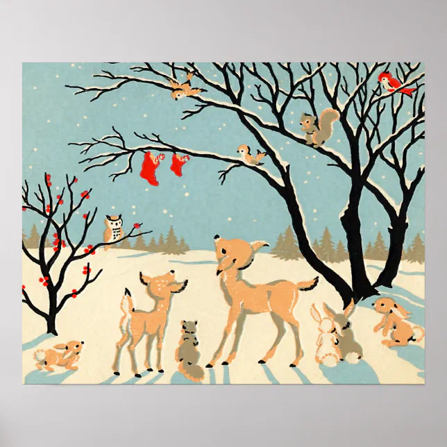 Forest Friends Poster | Zazzle