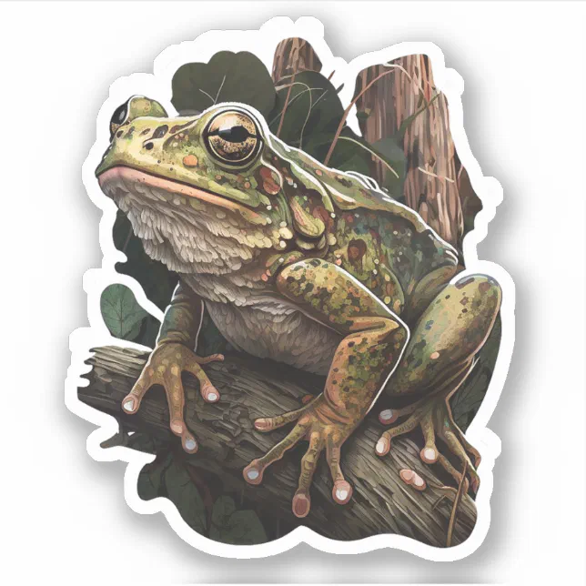 Forest Frog Sticker | Zazzle