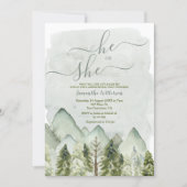 Forest Greatest Adventure Gender Reveal Invitation | Zazzle