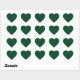 Forest Green Heart Sticker | Zazzle