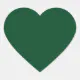 Forest Green Heart Sticker | Zazzle