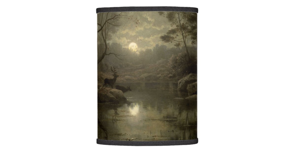 Forest Landscape by Moonlight Lamp Shade | Zazzle