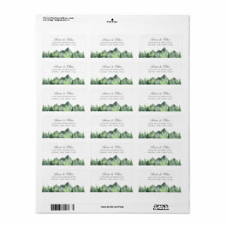 Forest Mountain Address Labels | Zazzle