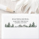 Forest Mountain Wedding Return Address Label | Zazzle