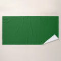 Forest Pine Green Solid Color Bath Towel Set | Zazzle