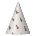 Forest pine trees pattern Happy Camper Birthday Party Hat | Zazzle
