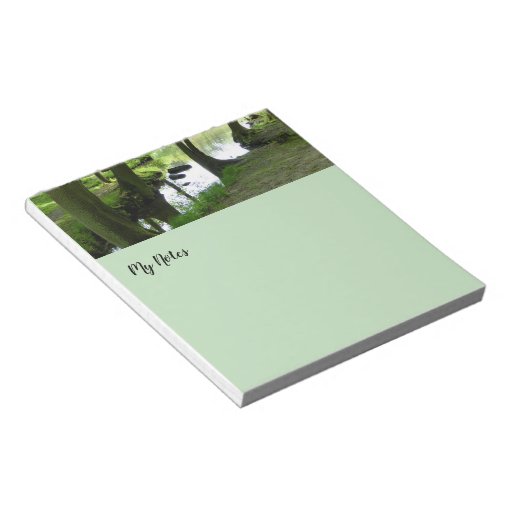 forest scenery photo notepad | Zazzle