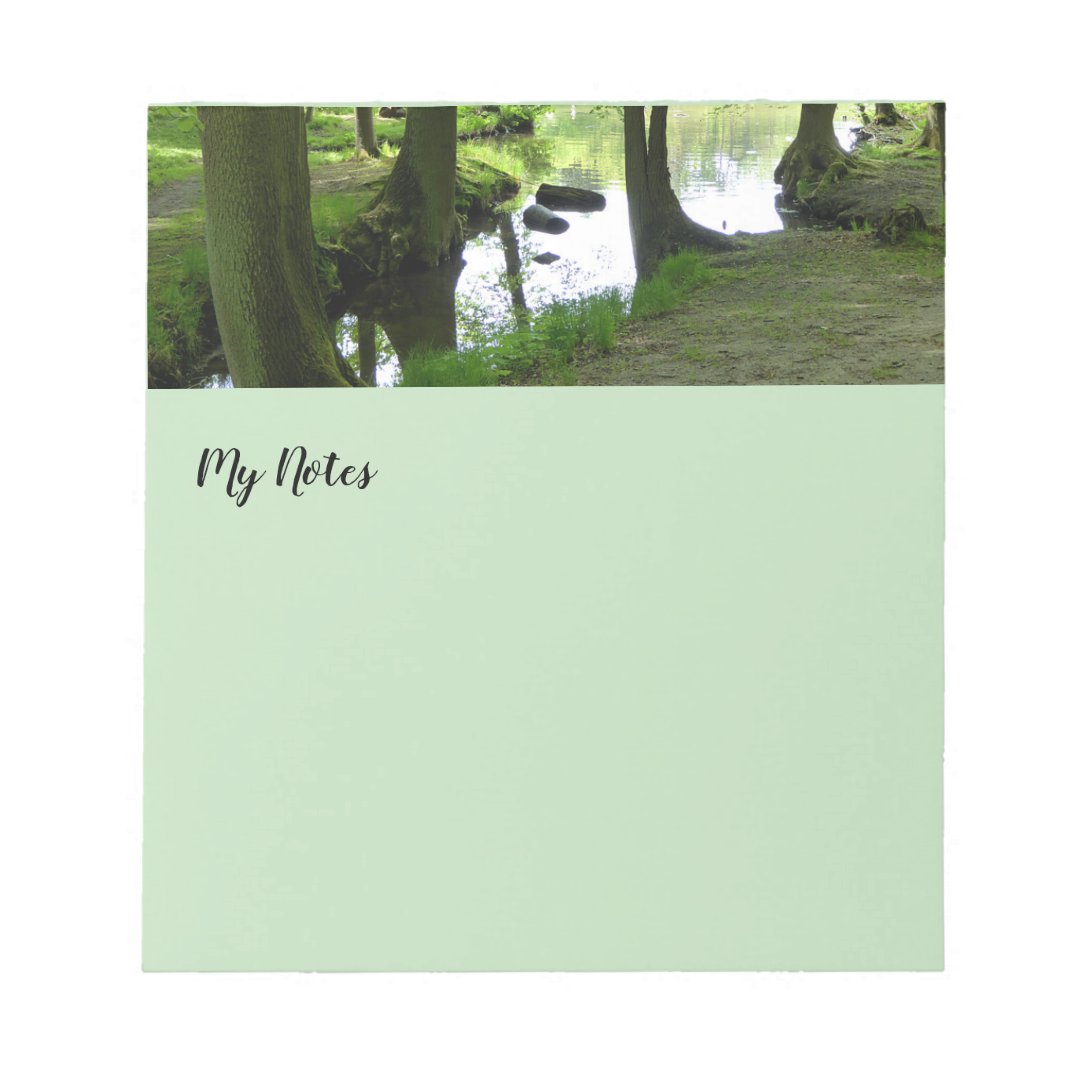 forest scenery photo notepad | Zazzle