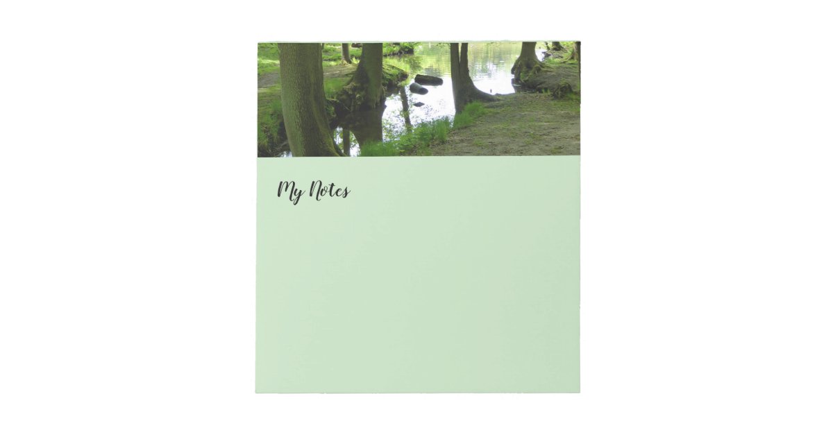forest scenery photo notepad | Zazzle