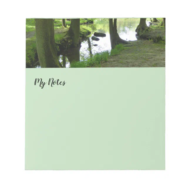 forest scenery photo notepad | Zazzle