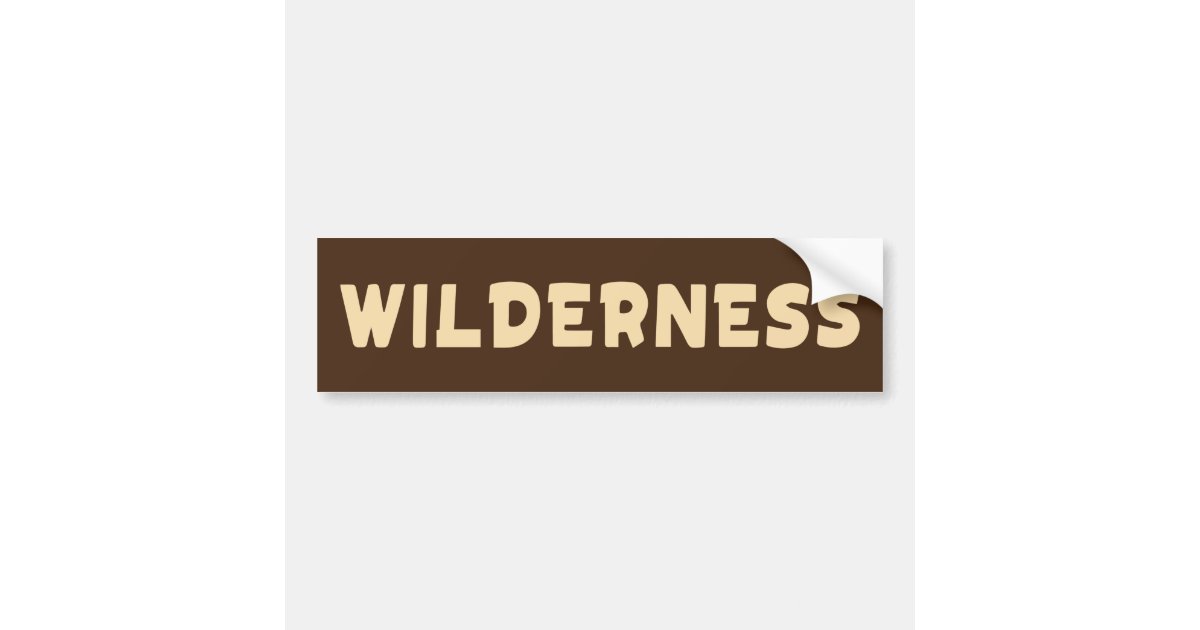 Forest Service Wilderness Bumper Sticker | Zazzle