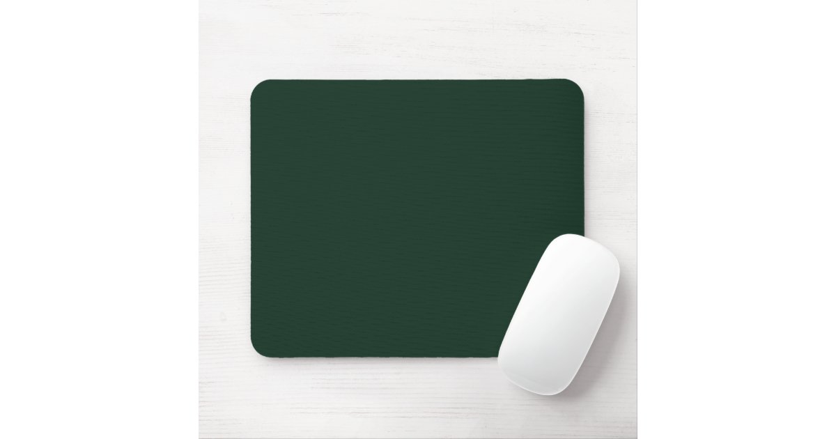 Forest solid plain dark green mouse pad | Zazzle
