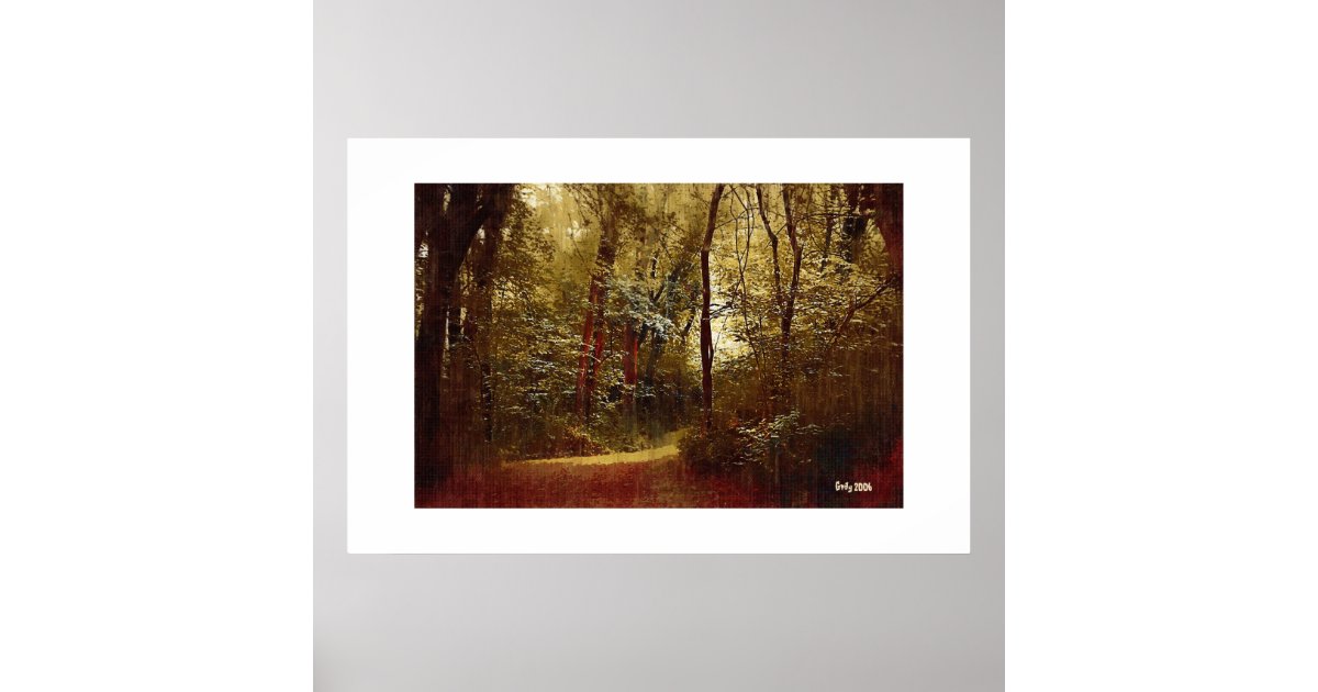 Forest Stroll Poster | Zazzle