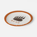Forest Theme Birthday Party Paper Plates - Bear | Zazzle