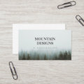 Forest Theme Mountain Designs Business Cards | Zazzle