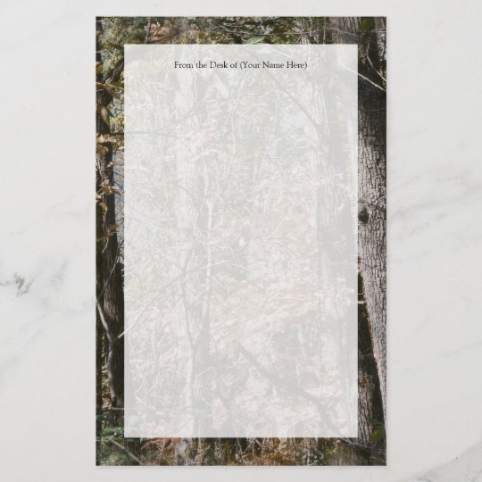 Forest Tree Camo Camouflage Nature Hunting/Fishing Stationery | Zazzle.com
