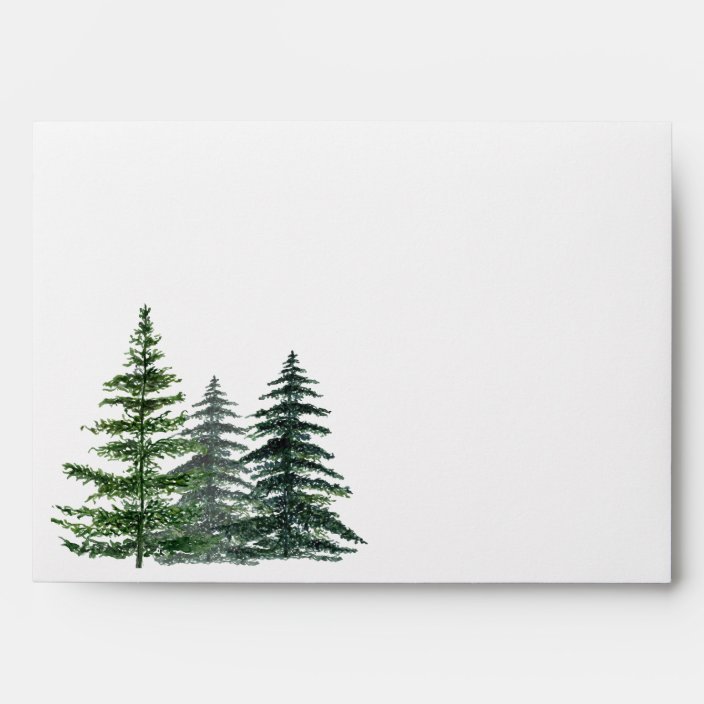 Forest Trees Liner Envelopes Return Address | Zazzle.com