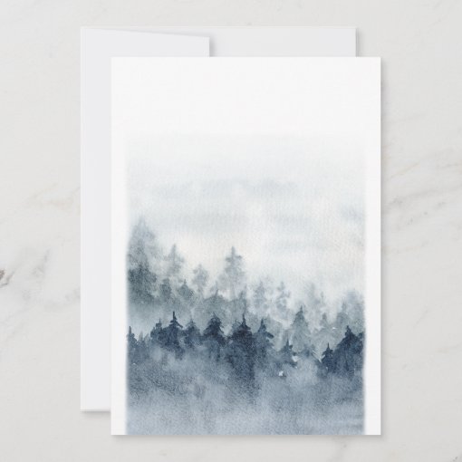Forest Trees Monogrammed Note Card | Zazzle
