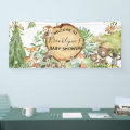 Forest Woodland Animal Baby Shower Welcome Banner | Zazzle