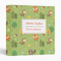 Forest Woodland Animal Pattern For Kids Binder | Zazzle