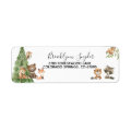 Forest Woodland Animal Return address Label | Zazzle