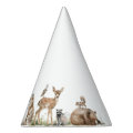 Forest Woodland Animals Kids Birthday Party Hat | Zazzle