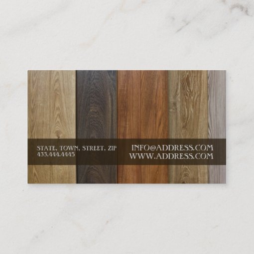 Forester Wood Forest Boards Floor Woodworker Card | Zazzle