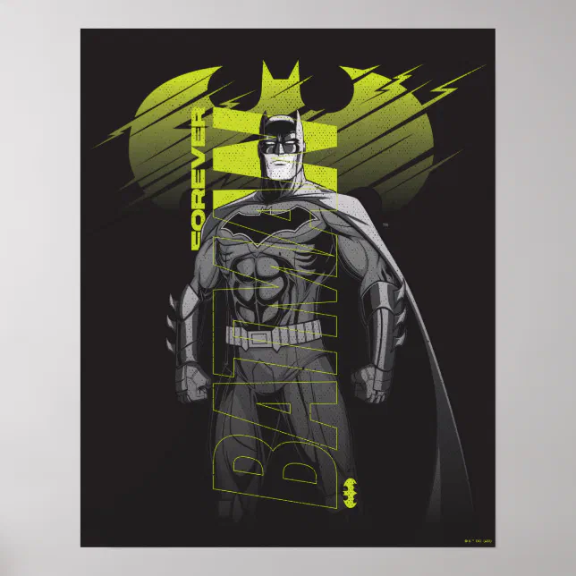 Forever Batman Power Up Character Art Poster | Zazzle