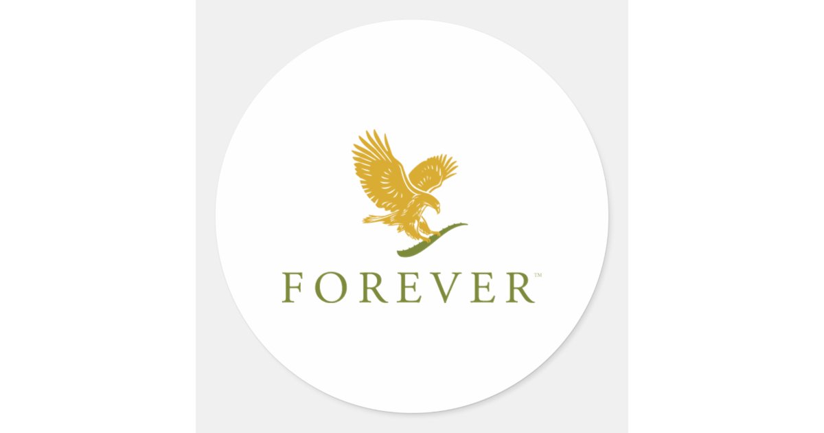 Forever Emblem Classic Round Sticker | Zazzle