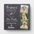 Forever In Loving Memory Custom Pet Memorial Photo Plaque | Zazzle