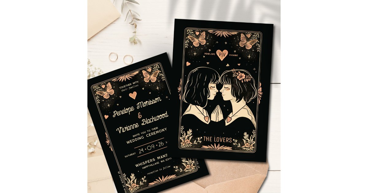 Forever Together | Tarot Wedding Invitation | Zazzle