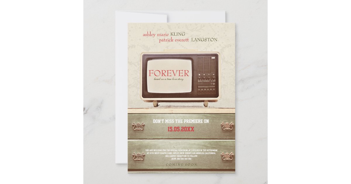FOREVER - Wedding Invitation | Zazzle