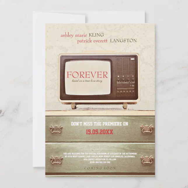 FOREVER - Wedding Invitation | Zazzle