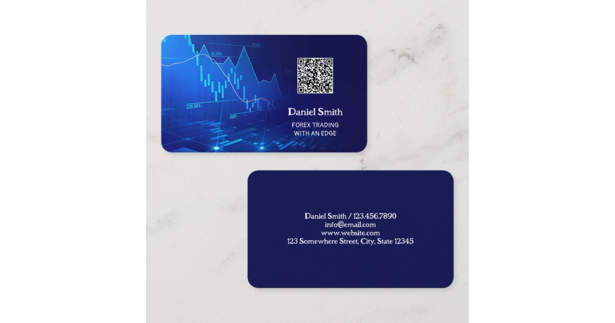 Forex Custom QR Business Card | Zazzle