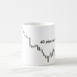 Forex trader's mug - 40 pips to freedom | Zazzle