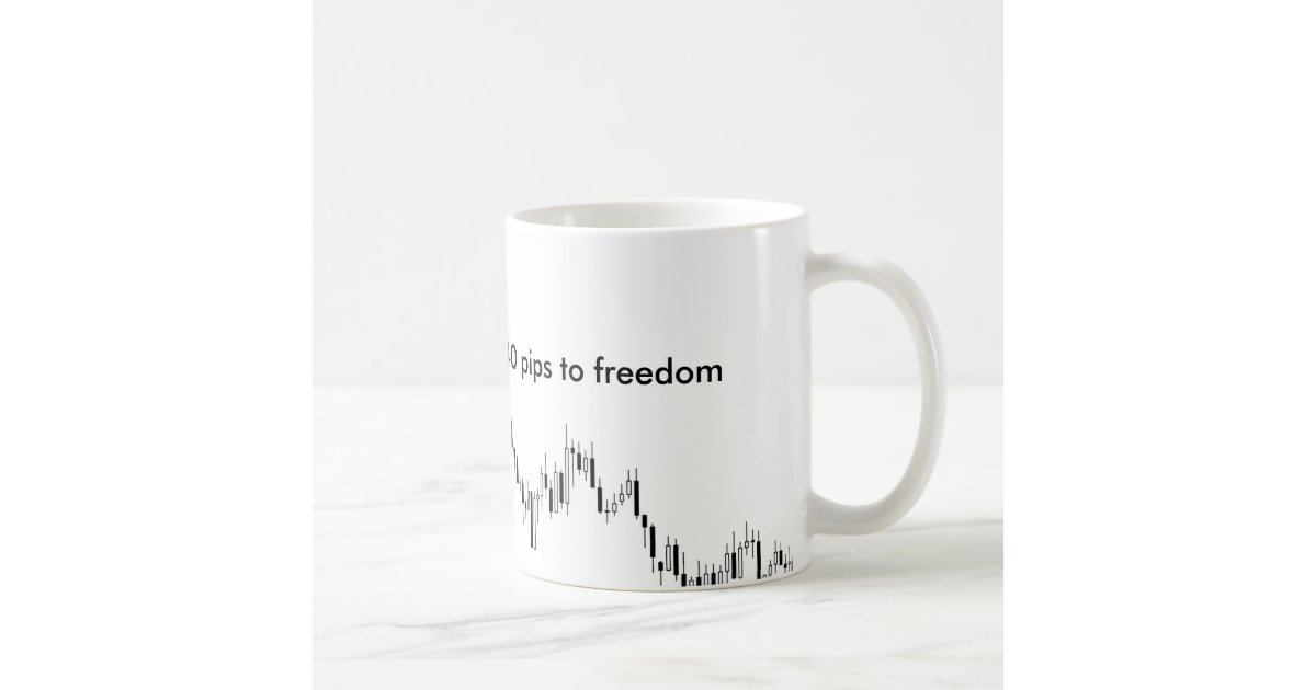 Forex trader's mug - 40 pips to freedom | Zazzle
