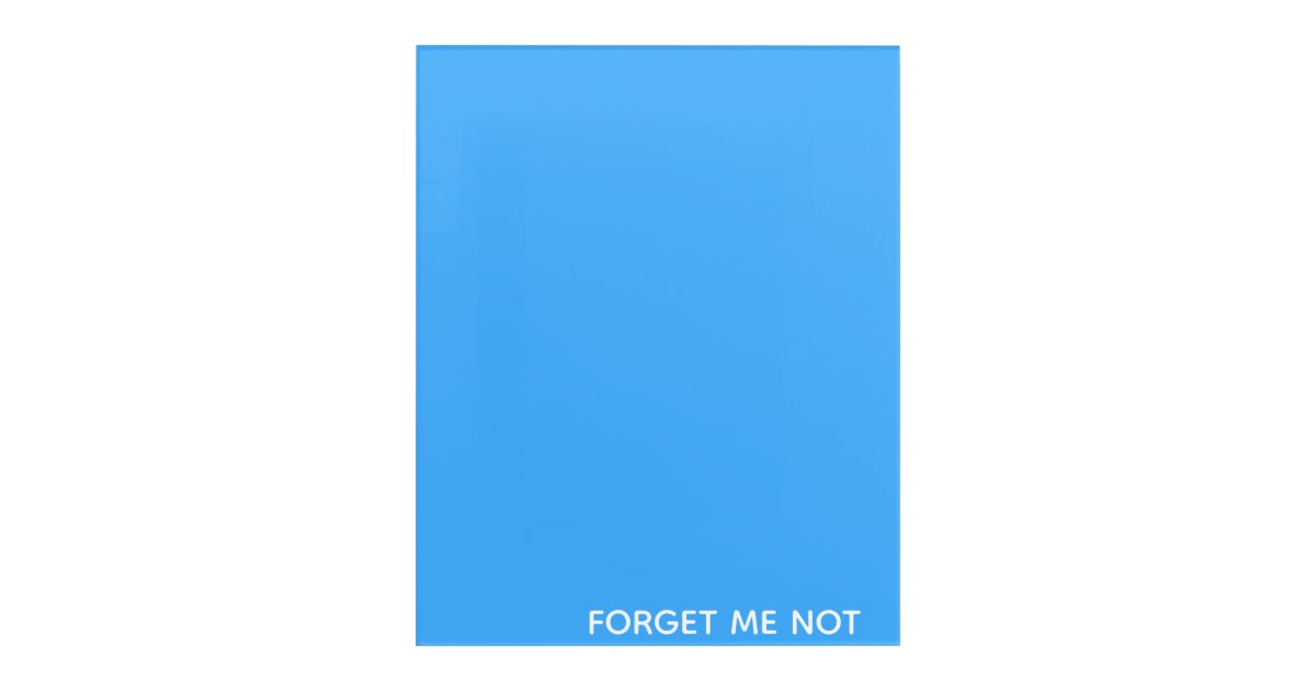Forget-me-not blue color name acrylic print | Zazzle