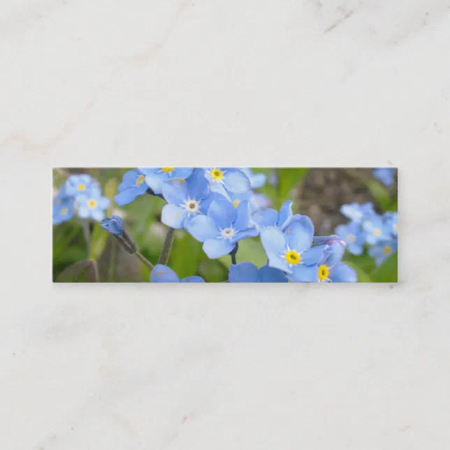Forget Me Not Bookmark Business Card | Zazzle