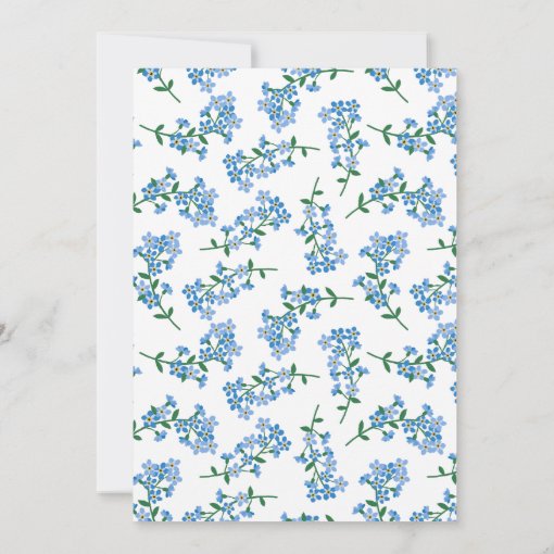 Forget Me Not - Photo Wedding Invitation | Zazzle