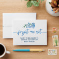 Forget Me Not Seed Packets In Loving Memory Envelope | Zazzle