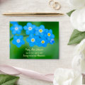 Forget-me-not Seeds of Remembrance Funeral Envelope | Zazzle