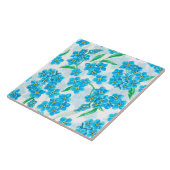 Forget me not watercolor flowers ceramic tile | Zazzle