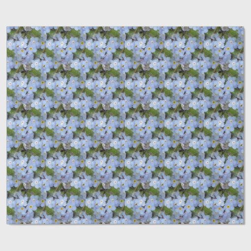 Forget Me Nots Wrapping Paper | Zazzle