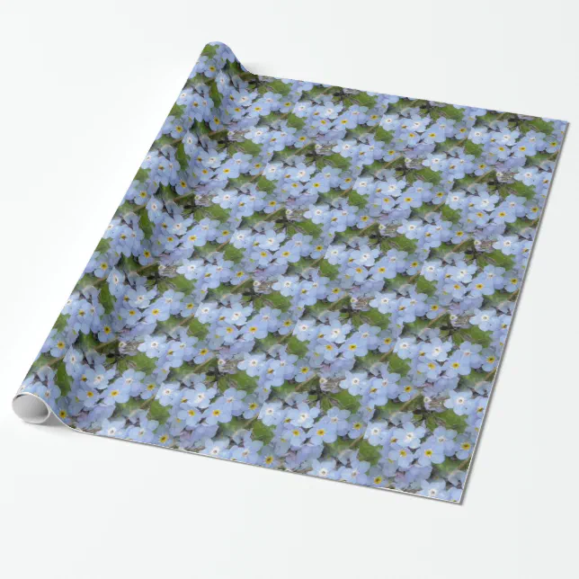 Forget Me Nots Wrapping Paper | Zazzle