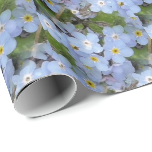 Forget Me Nots Wrapping Paper | Zazzle