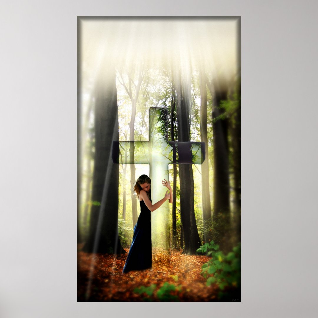 Forgiven (Contemporary Christian Art Poster) Poster | Zazzle