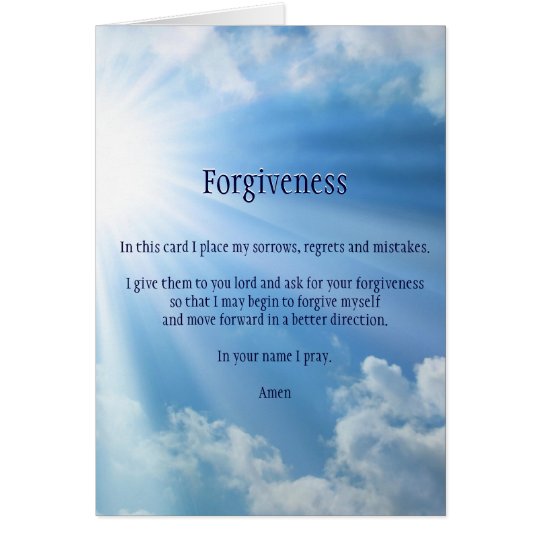 Forgiveness Card | Zazzle.com