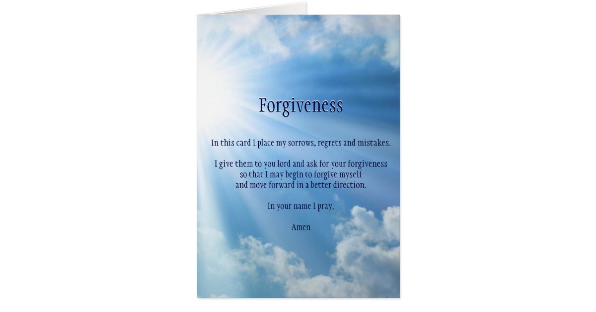 Forgiveness Card | Zazzle