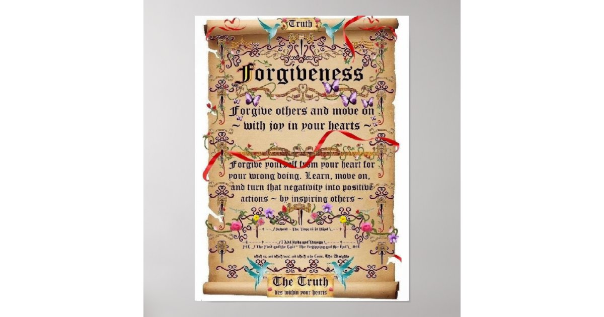 Forgiveness Poster | Zazzle