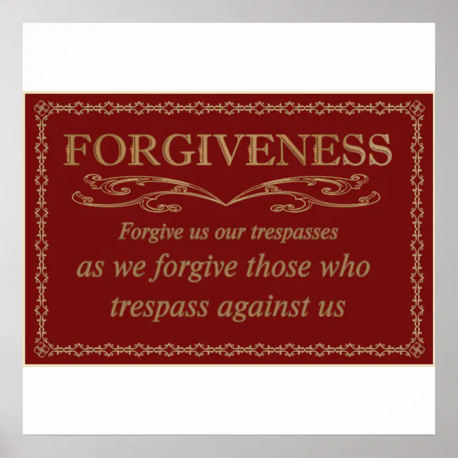Forgiveness Poster | Zazzle